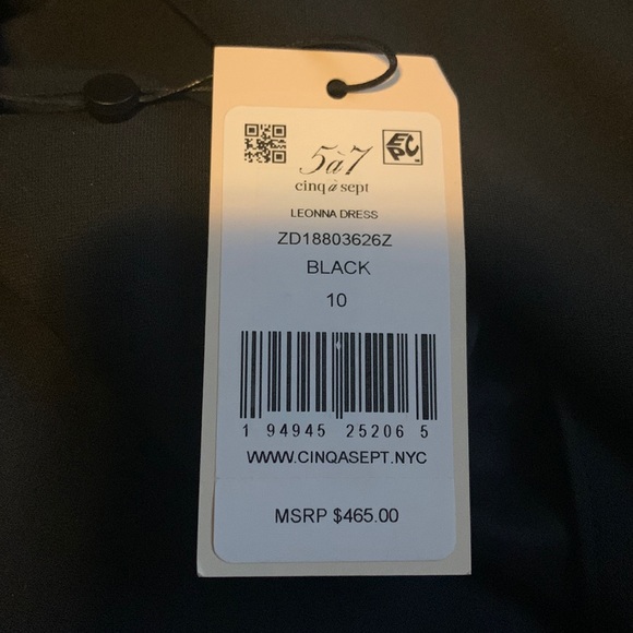 cinq a sept | Dresses | Brand New Dress From Cinqasept All Black Tag ...